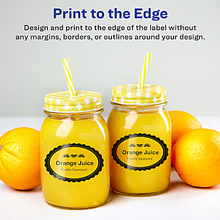 Avery Glossy Permanent Labels With Sure Feed 94060 CGF100 Oval ...