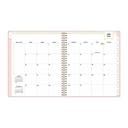 2025 2026 Day Designer Monthly Academic Planner 8 x 10 Blush July 2025 ...
