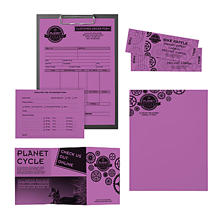 Astrobrights Color Multi Use Printer Copy Paper 1 Ream Planetary Purple ...