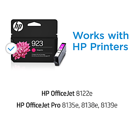 HP 923 Magenta Original Ink Cartridge 4K0T1LN - Office Depot