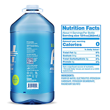Perfect Hydration 9.5 pH Alkaline Drinking Water 1 Gallon Case Of 4 ...