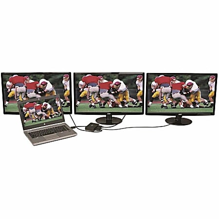 Eaton Tripp Lite series 3 Port DisplayPort to HDMI Multi Stream Transport Hub MST 4K x 2K 2430Hz ...