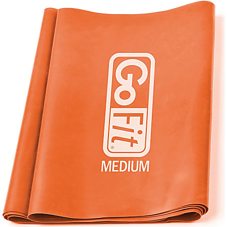 GoFit Latex Free Single Flat Band OrangeMedium Orange - ODP Business ...