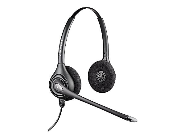Plantronics SupraPlus HW261N Binaural Wideband Headset - Office Depot