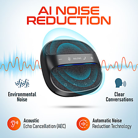 Delton C4700 360 Voice Pickup Wired And Wireless Speakerphone Black ...