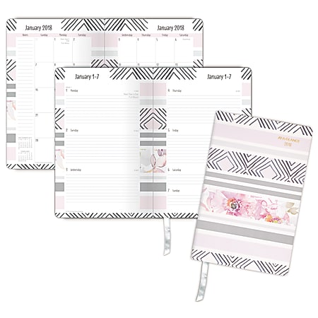 AT A GLANCE Kathy Davis Small WeeklyMonthly Planner Perfect Binding 3 ...