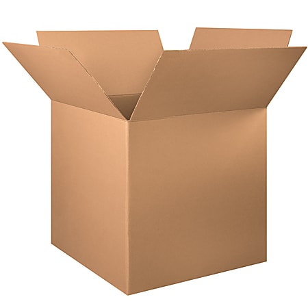 Partners Brand Corrugated Cube Boxes 34 L x 34 W x 34 H Kraft Pack Of 5 ...