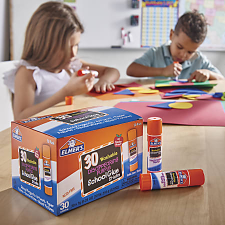 Elmers Glue Stick Classroom Pack Purple Box Of 30 - Office Depot