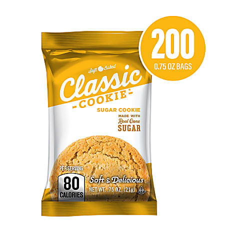 Classic Cookie Sugar Cookies Bulk 0.75 Oz Total Qty 200 - Office Depot