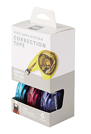 Office Depot Brand Side Application Correction Tape 1 Line x 392 ...