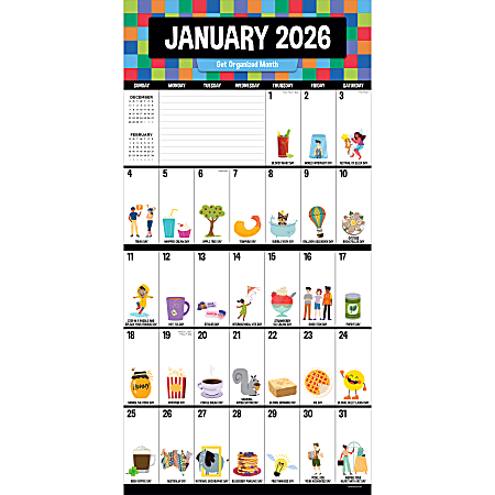 2026 TF Publishing Humor Monthly Wall Calendar 12 x 12 Every Days A ...