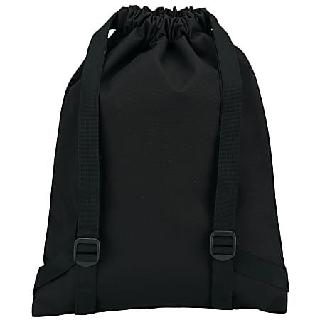 Jansport Draw Sack 80percent Recycled Black - Office Depot
