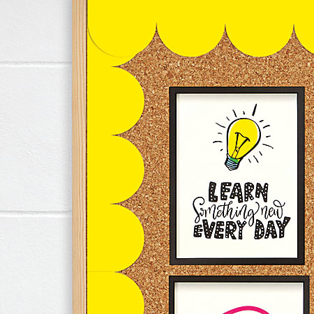 Astrobrights Bulletin Board Borders 2 x 12 Solar Yellow Pack Of 20 ...