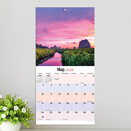 2026 TF Publishing Scenic Mini Monthly Wall Calendar 7 x 7 Sunsets ...