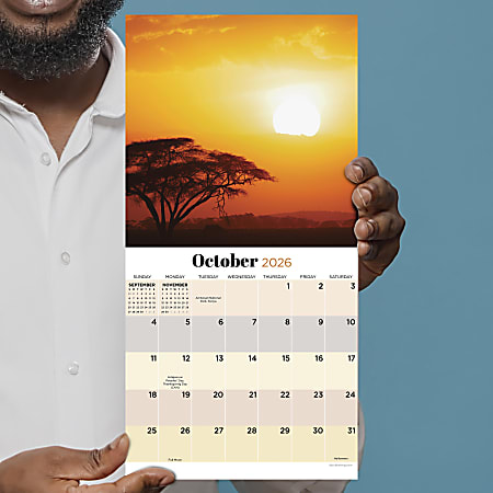 2026 TF Publishing Scenic Mini Monthly Wall Calendar 7 x 7 Sunsets ...