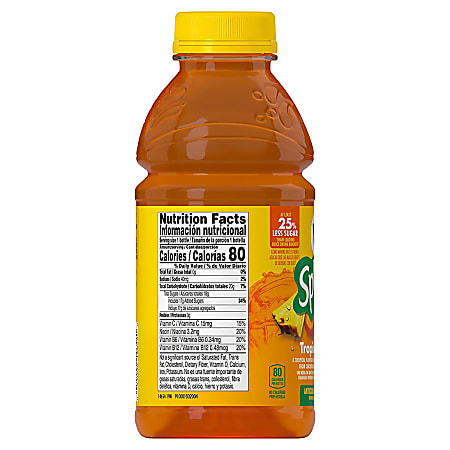 V8 Splash Tropical Blend Juice Drinks 16 Oz Case Of 12 Bottles - Office ...