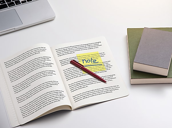 Office Depot Brand Translucent Sticky Notes With Storage Tray 3 x 3 ...