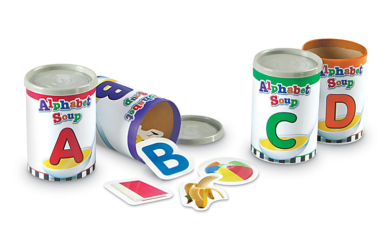 Learning Resources Alphabet Soup Sorters 3 x 4 14 Multicolor Pre K ...