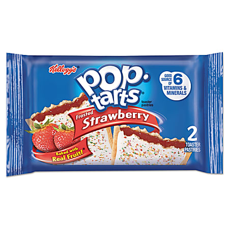 Pop Tarts Toaster Pastries Frosted Strawberry 3.67 Oz Box Of 72 ...