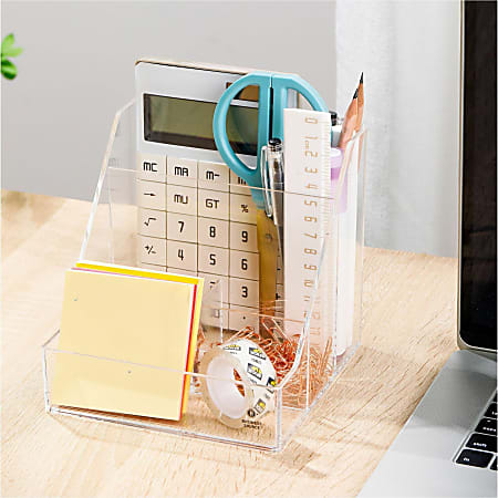 Business Source 4 Compartment Desktop Organizer 4 Compartments 5.50 x 5 ...