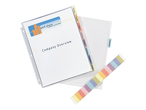 Avery Protect n Tab Tabbed Sheet Protector Dividers 8 12 x 11 Clear ...