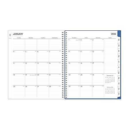 2026 Blue Sky WeeklyMonthly Planner 8 12 x 11 Savoy Cool January To ...