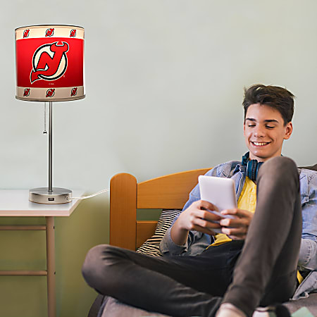Imperial NHL Table Lamp 19 H New Jersey Devils - Office Depot