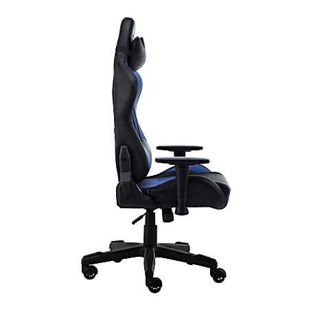 Techni Sport Ergonomic Faux Leather Computer Gaming Chair BlackBlue ...
