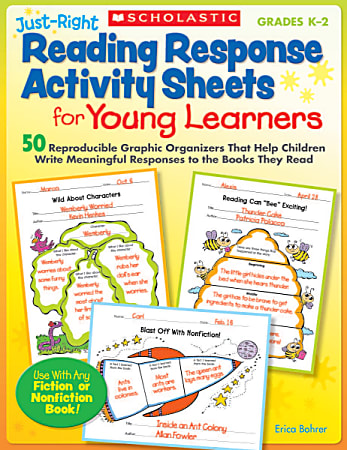 Scholastic Just Right Reading Response Activity Sheets For Young ...
