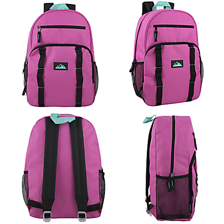 Trailmaker Mesh Side Pocket Backpacks PinkPurpleBlue Total Qty 24 ...