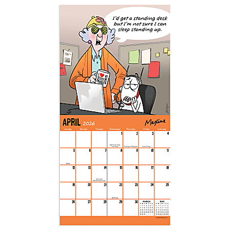 2026 TF Publishing Humor Mini Monthly Wall Calendar 7 x 7 Maxine ...