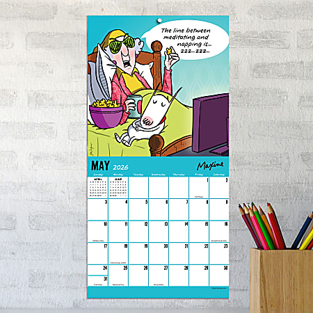 2026 TF Publishing Humor Mini Monthly Wall Calendar 7 x 7 Maxine ...