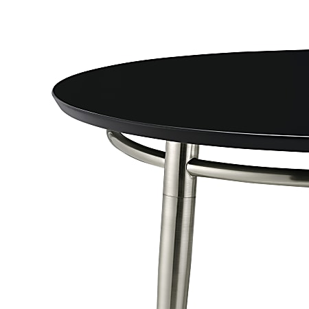 Office Star Brooklyn Round End Table 20 14 H x 30 W x 30 D WhiteBrushed ...