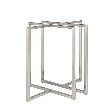 Eurostyle Legend Dining Table Bases 29 H x 24 W x 13 12 D Brushed ...