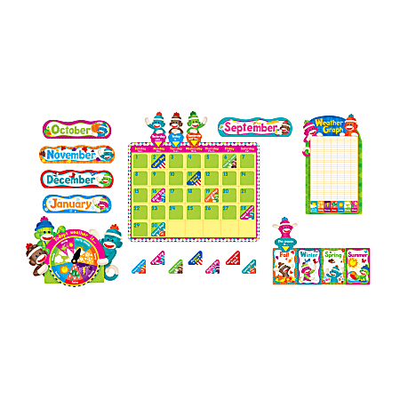 TREND Sock Monkeys Calendar Set 17 12 x 23 Multicolor - Office Depot
