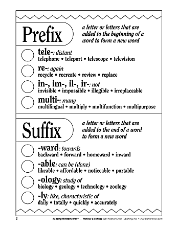 Barker Creek Grammar Activity Book PrefixesSuffixes Grades 1 To College ...