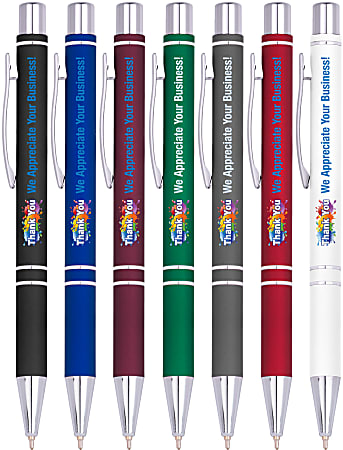 Custom Promotional Full Color Gel Glide Pen Medium Point - Office Depot
