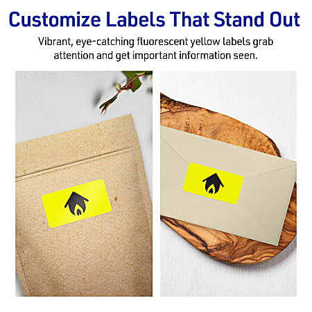 Avery Printable Labels With Sure Feed Technology 94202 NYP80 Rectangle ...