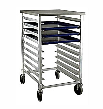 New Age Industrial Half Size Mobile Bun Rack With Worktop 38 H x 20 38 ...