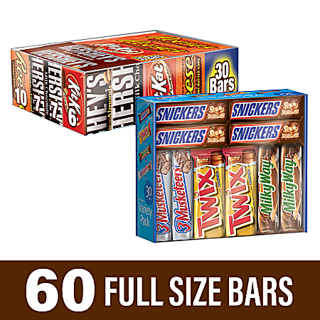 Hersheys Chocolate Full Size Variety PackMars Chocolate Full Size ...