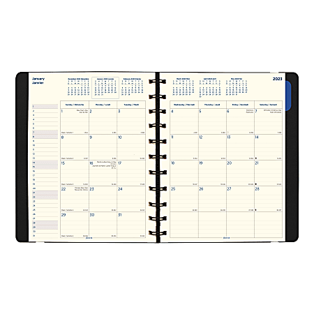 Filofax 17 Month Monthly Planner 10 78 x 8 12 30percent Recycled Black ...