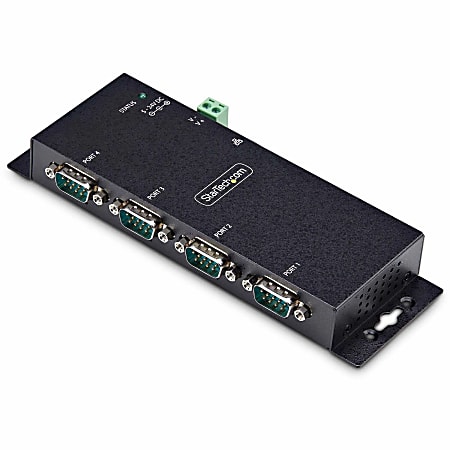 StarTech.com 4 Port Serial to Ethernet Adapter IP Serial Device Server ...