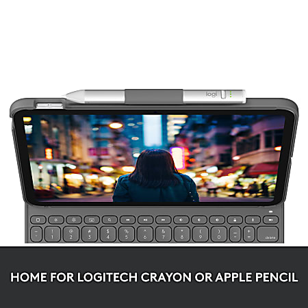 Logitech Slim Folio Keyboard Case for iPad 10th Generation with ...