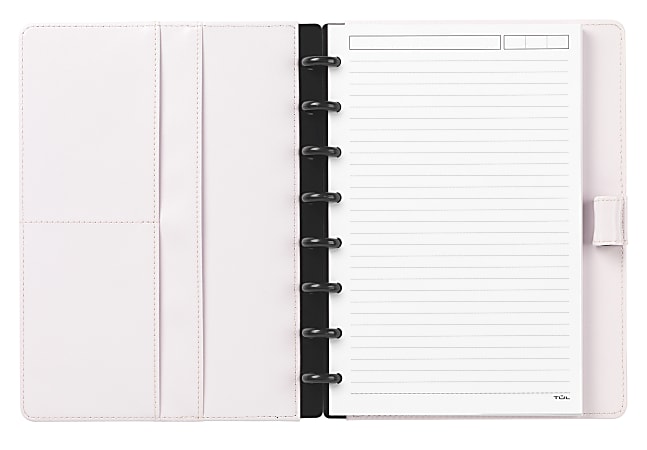 TUL Discbound Notebook With Die Cut Leather Cover Junior Size Narrow ...