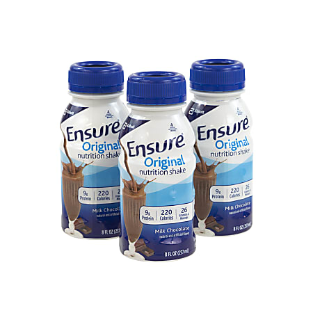 Ensure Original Nutrition Shakes Milk Chocolate 8 Oz Pack Of 24 ...
