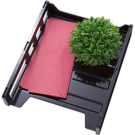 Officemate Front Load Letter Tray 10 12 H x 12 12 W x 2 78 D Black ...