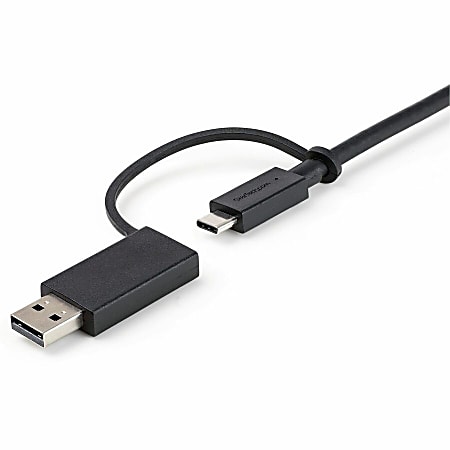 StarTech.com 3ft1m USB C Cable with USB A Adapter Dongle USB C to C ...