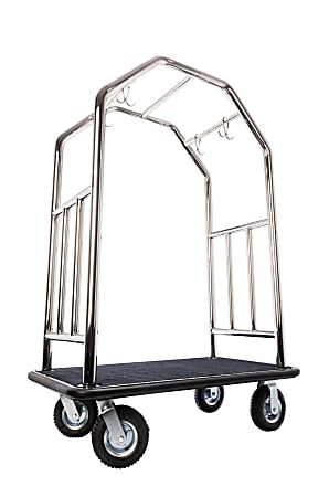 Hospitality 1 Source Estate Bellmans Cart 71 H x 48 W x 27 D Black ...