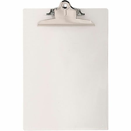 Saunders Transparent Clipboard with High Capacity Clip - 1" Clip ...