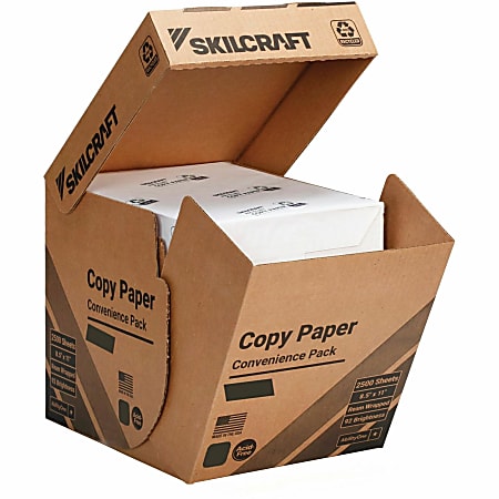 SKILCRAFT Convenience Pack Copy Paper 92 Brightness Letter 8 12 x11 20 ...